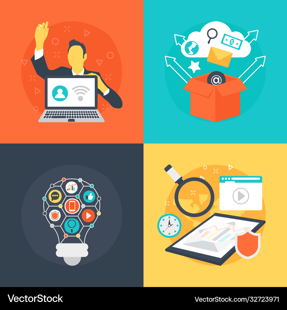 Digital marketing Royalty Free Vector Image - VectorStock