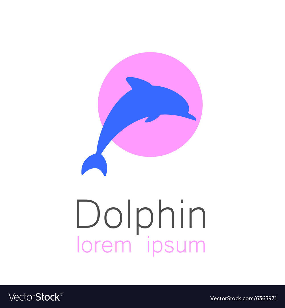 Dolphin logo Royalty Free Vector Image - VectorStock