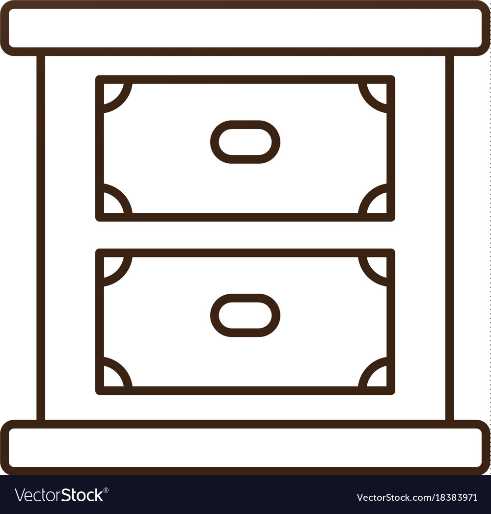 Drawers icon image Royalty Free Vector Image - VectorStock