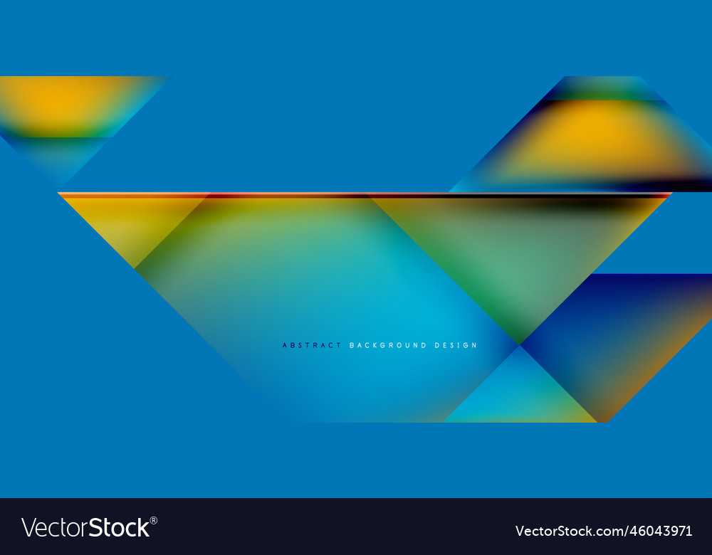Dynamic triangle design with fluid gradient colors