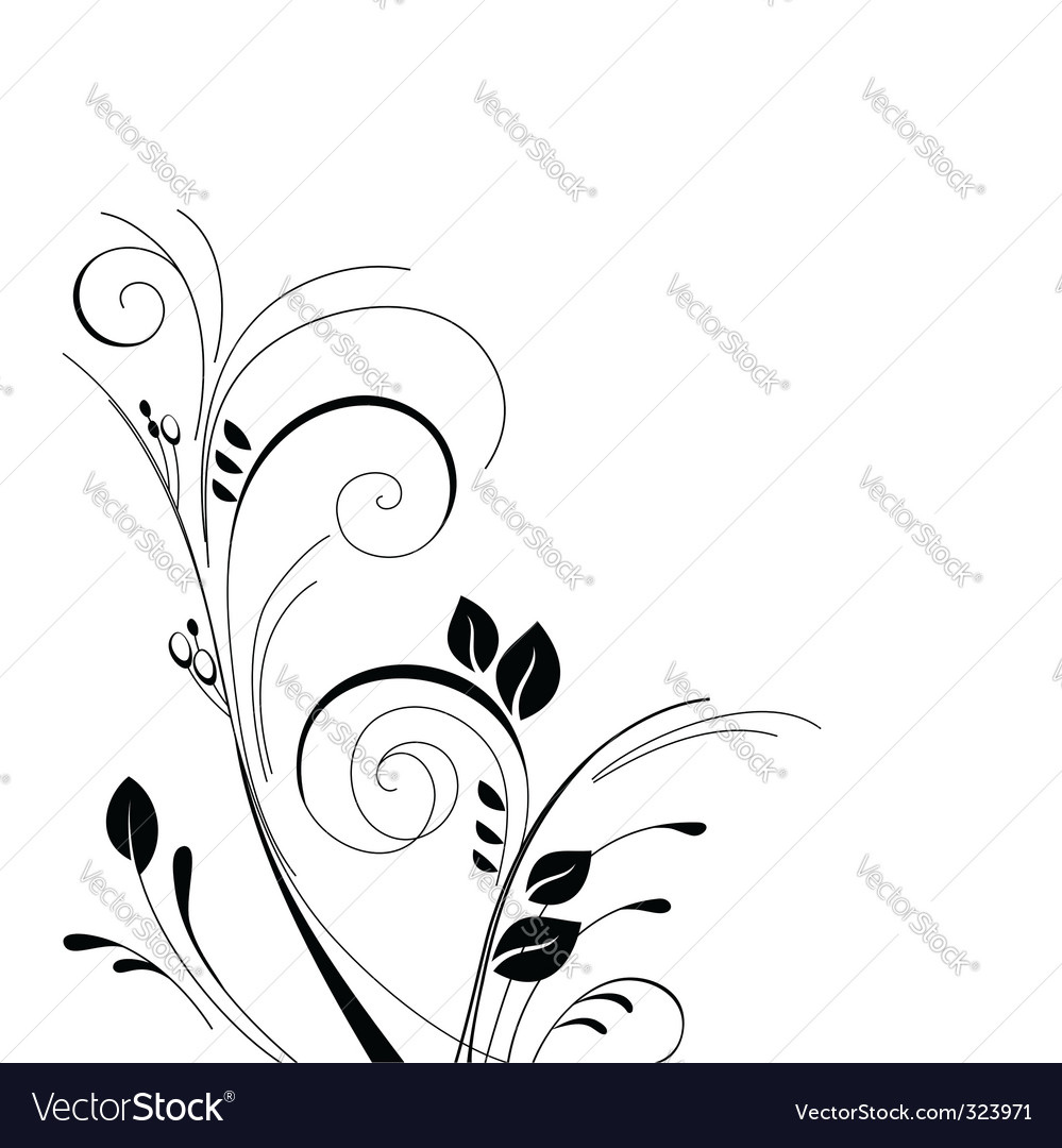 Flower element Royalty Free Vector Image - VectorStock