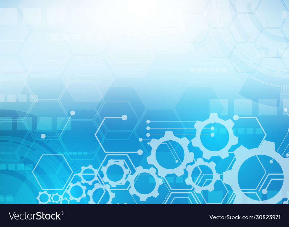 Hexagon technology background Royalty Free Vector Image