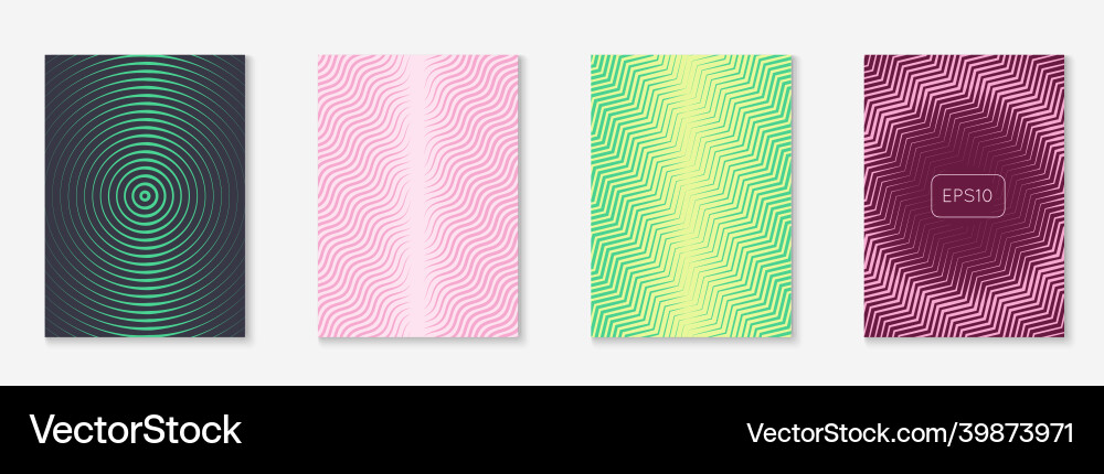 Minimalist trendy cover with line geometric Vector Image