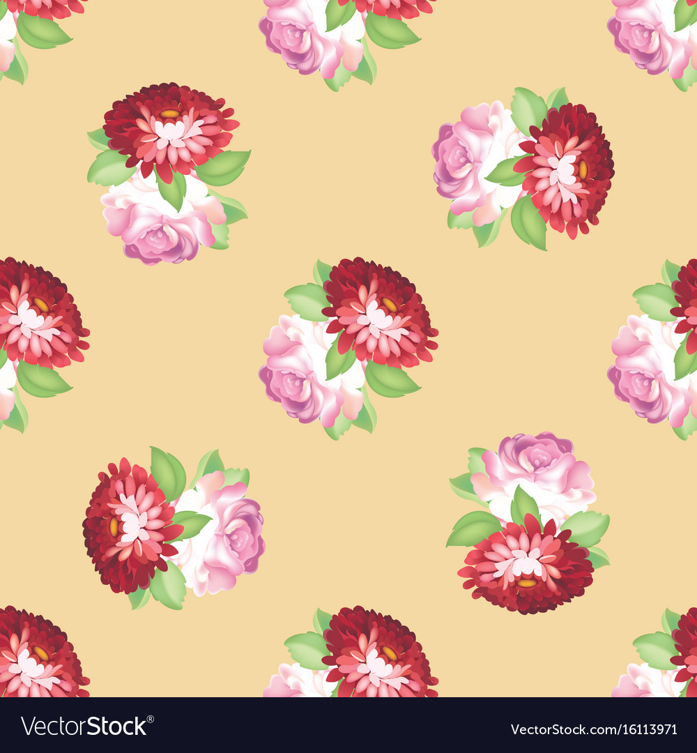 Seamless rose pattern Royalty Free Vector Image