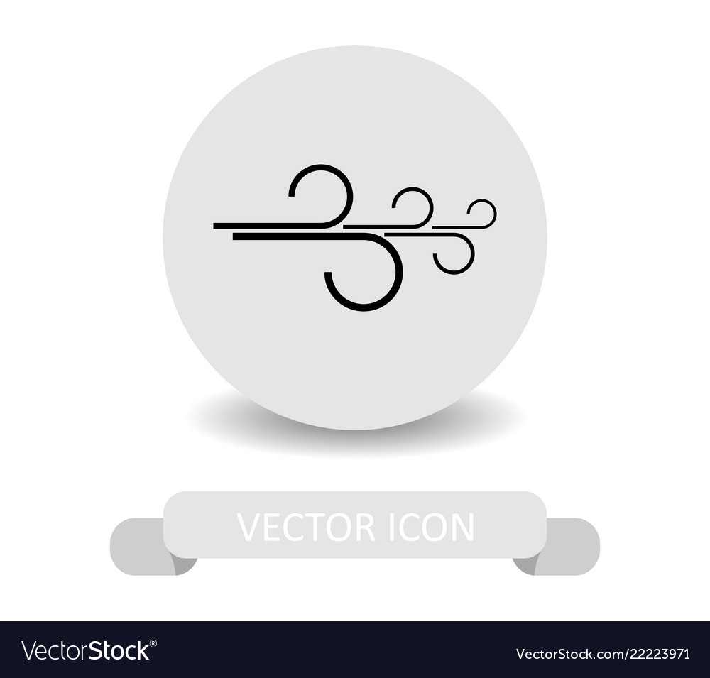 Wind icon Royalty Free Vector Image - VectorStock