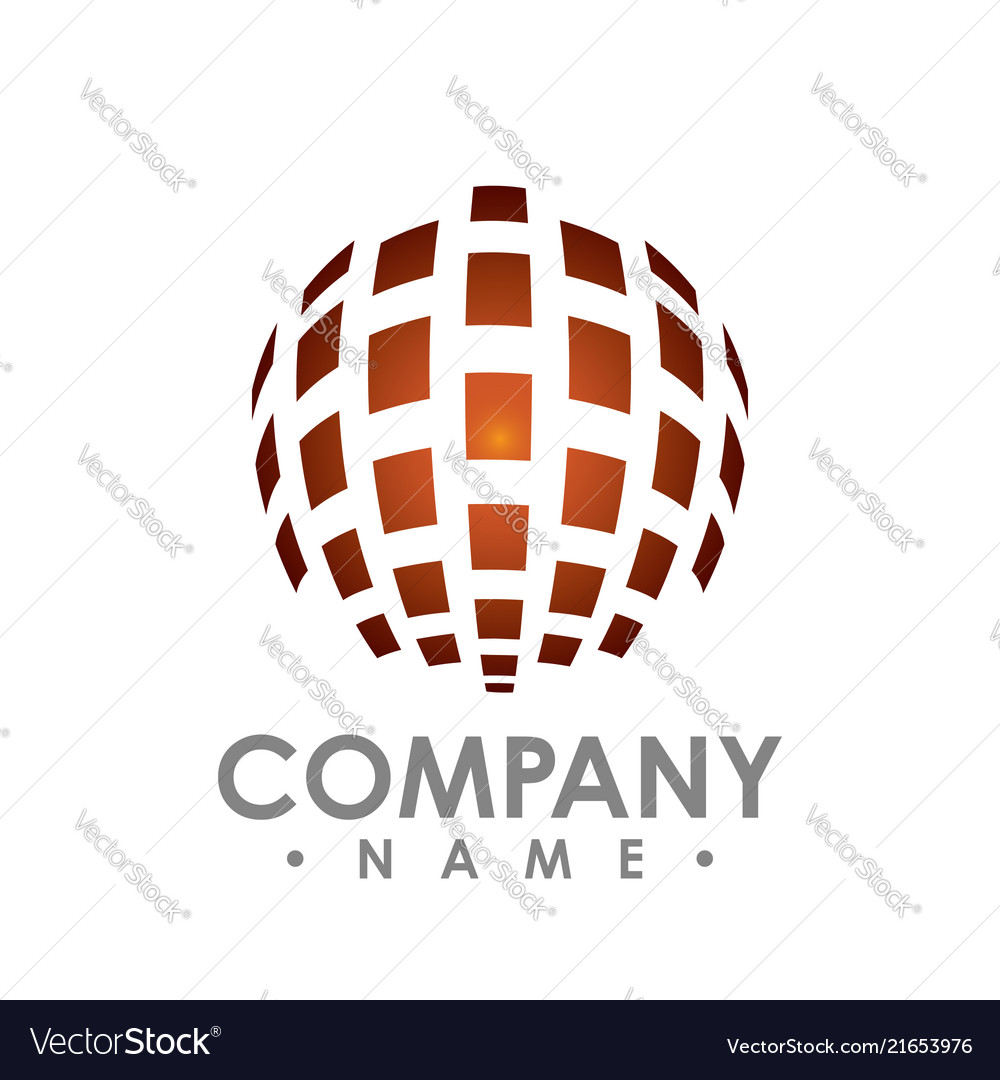 Abstract circle network technology logo unique Vector Image