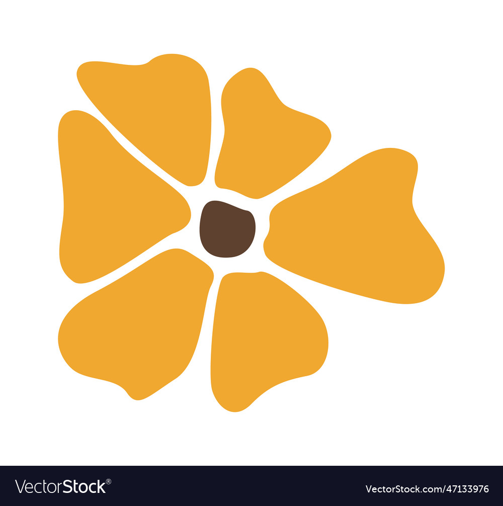 Abstract daisy flower Royalty Free Vector Image