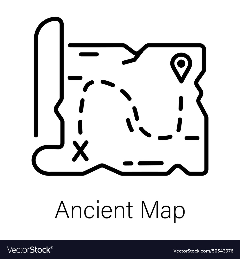 Ancient map Royalty Free Vector Image - VectorStock