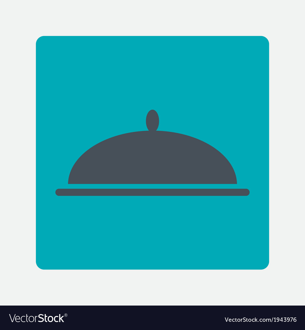Covered dish icon Royalty Free Vector Image - VectorStock
