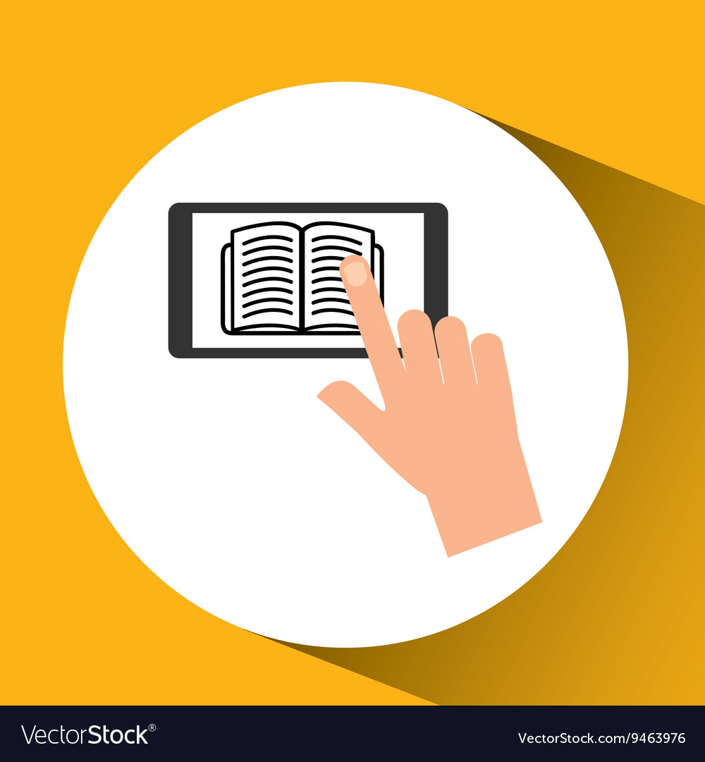 Electronic book design Royalty Free Vector Image