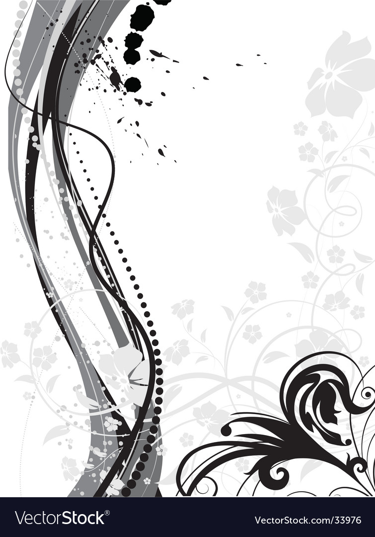 Floral theme Royalty Free Vector Image - VectorStock