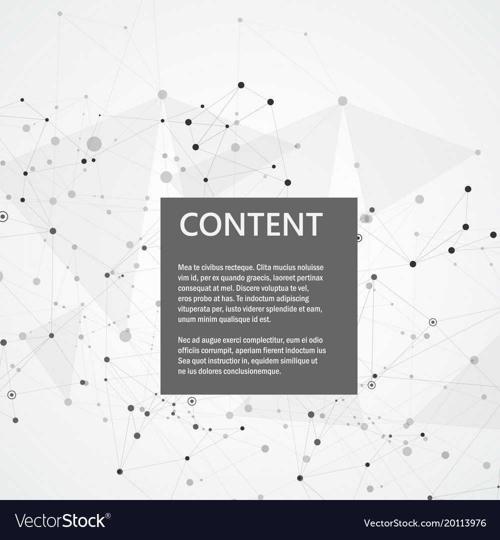 Geometric background with connected abstract Vector Image