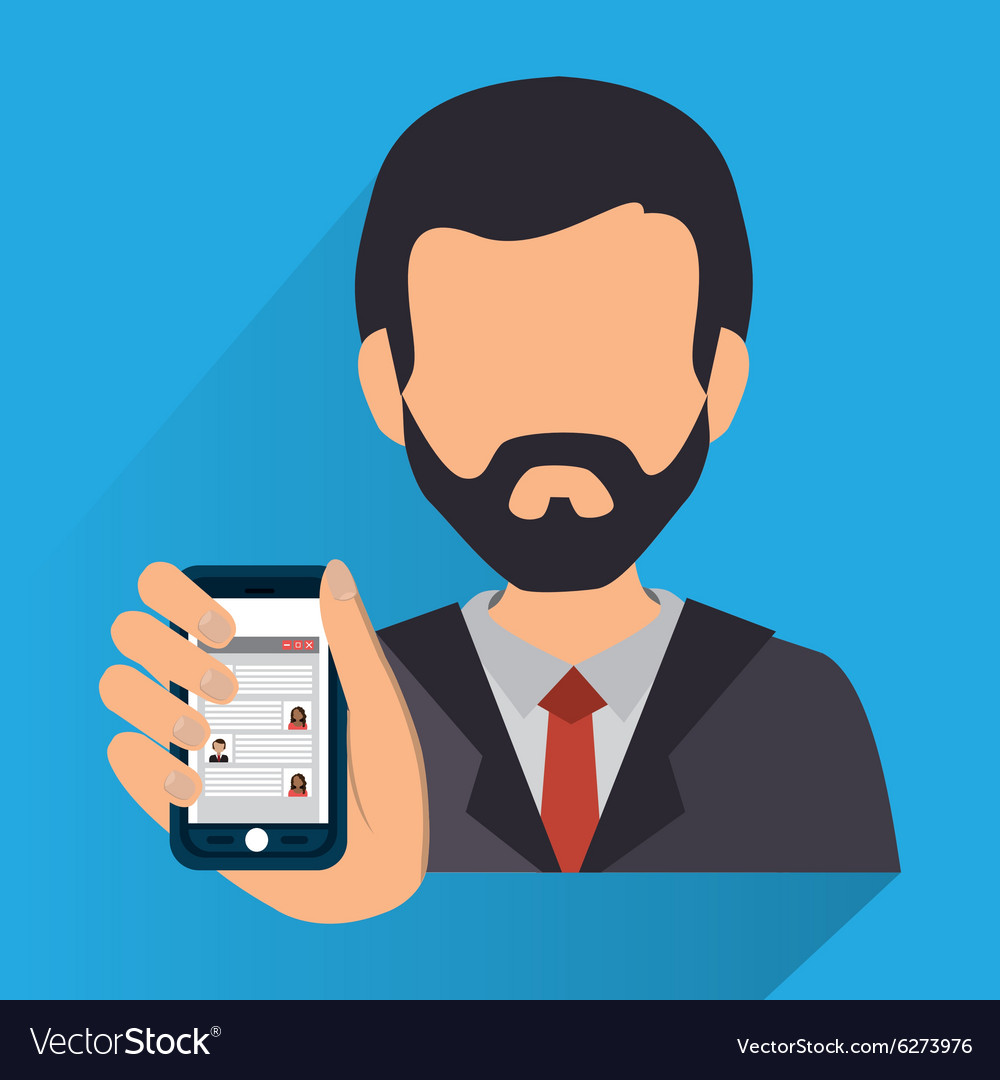 Mobile smartphone technology Royalty Free Vector Image