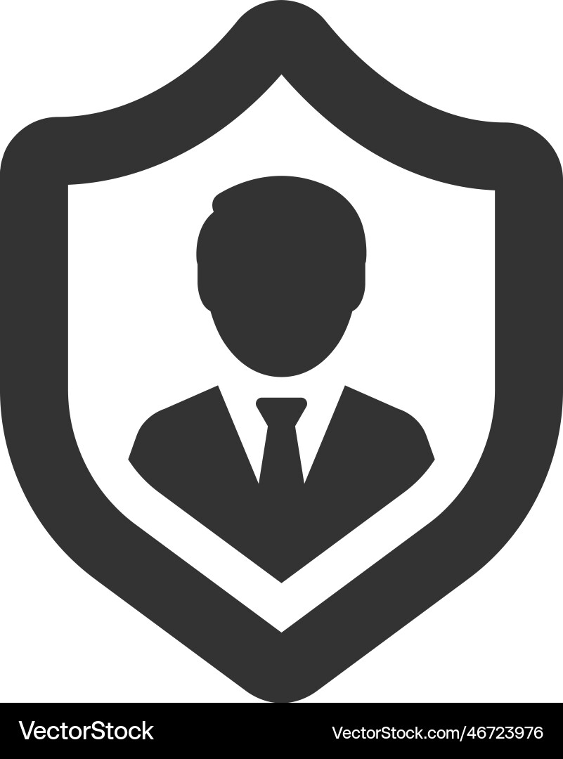 Personal security icon Royalty Free Vector Image