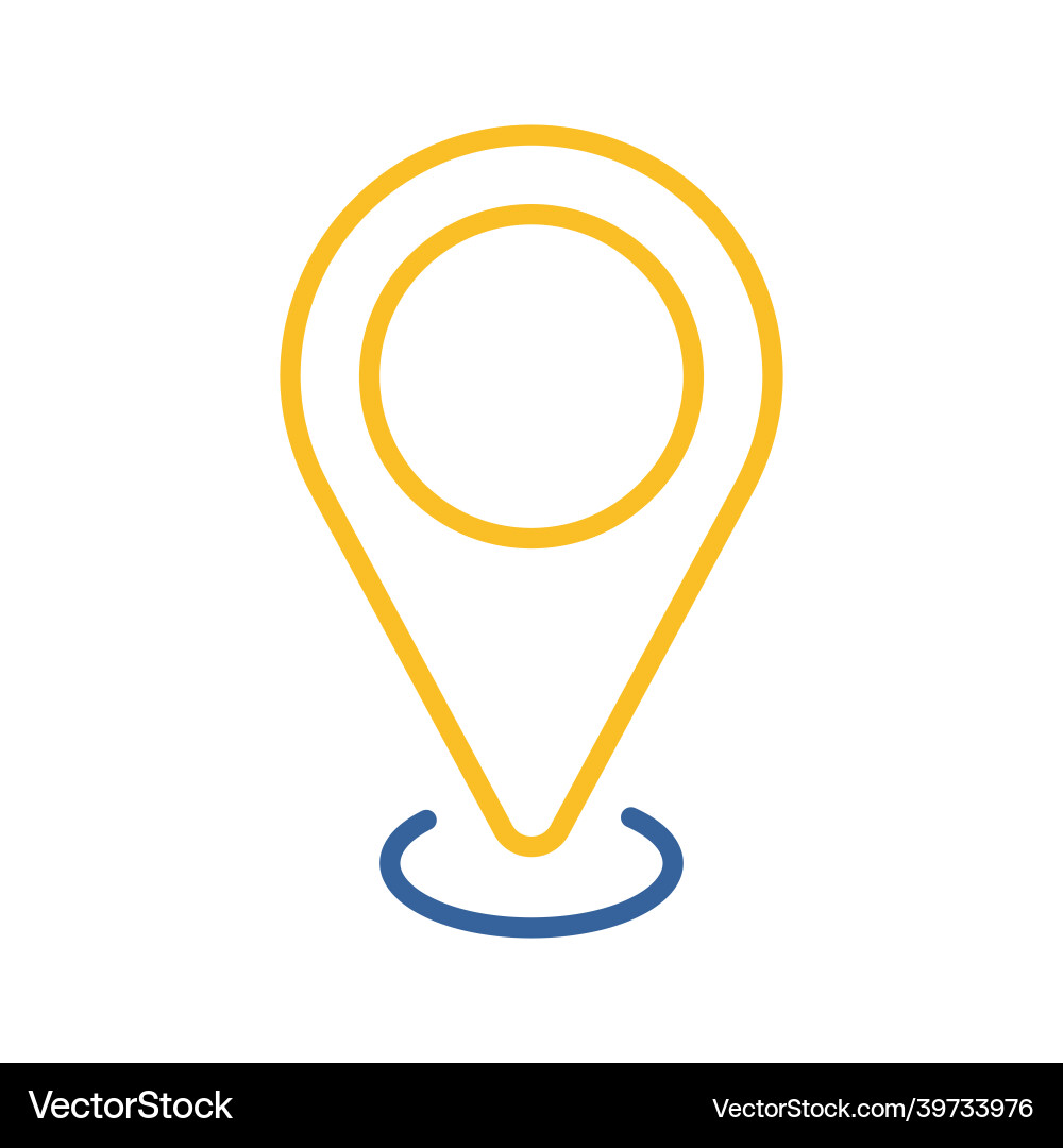 Pin map icon pointer markers gps Royalty Free Vector Image