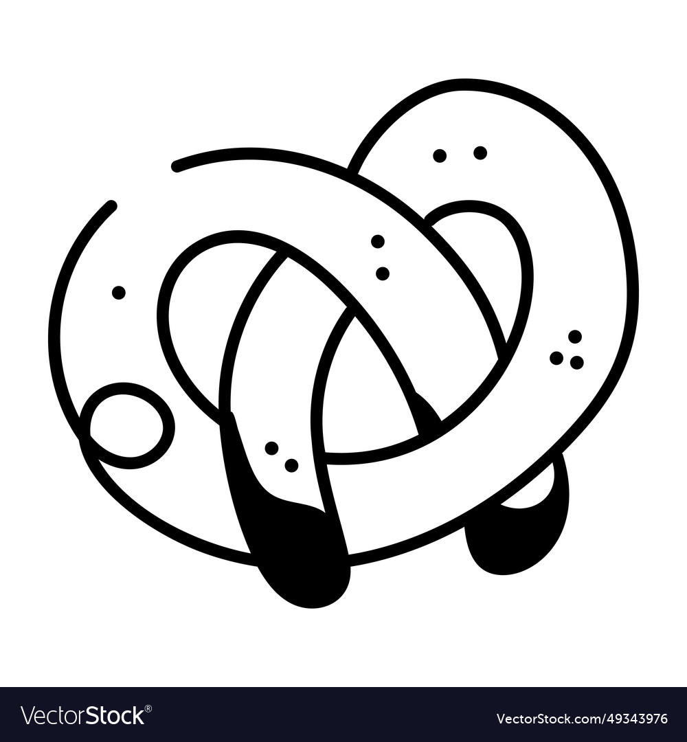Pretzel Royalty Free Vector Image - VectorStock