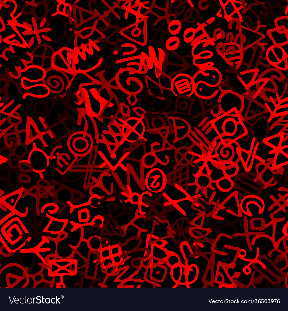 Seamless runic pattern endless background Vector Image