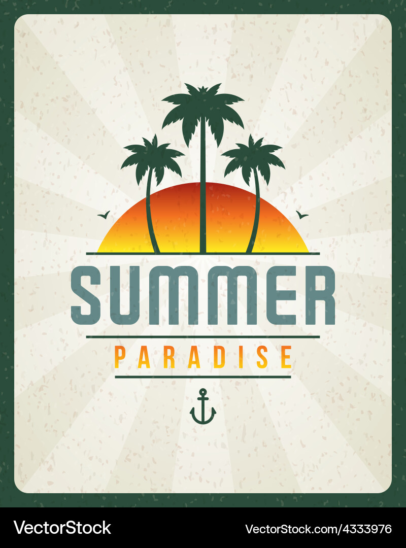 Summer Royalty Free Vector Image - VectorStock