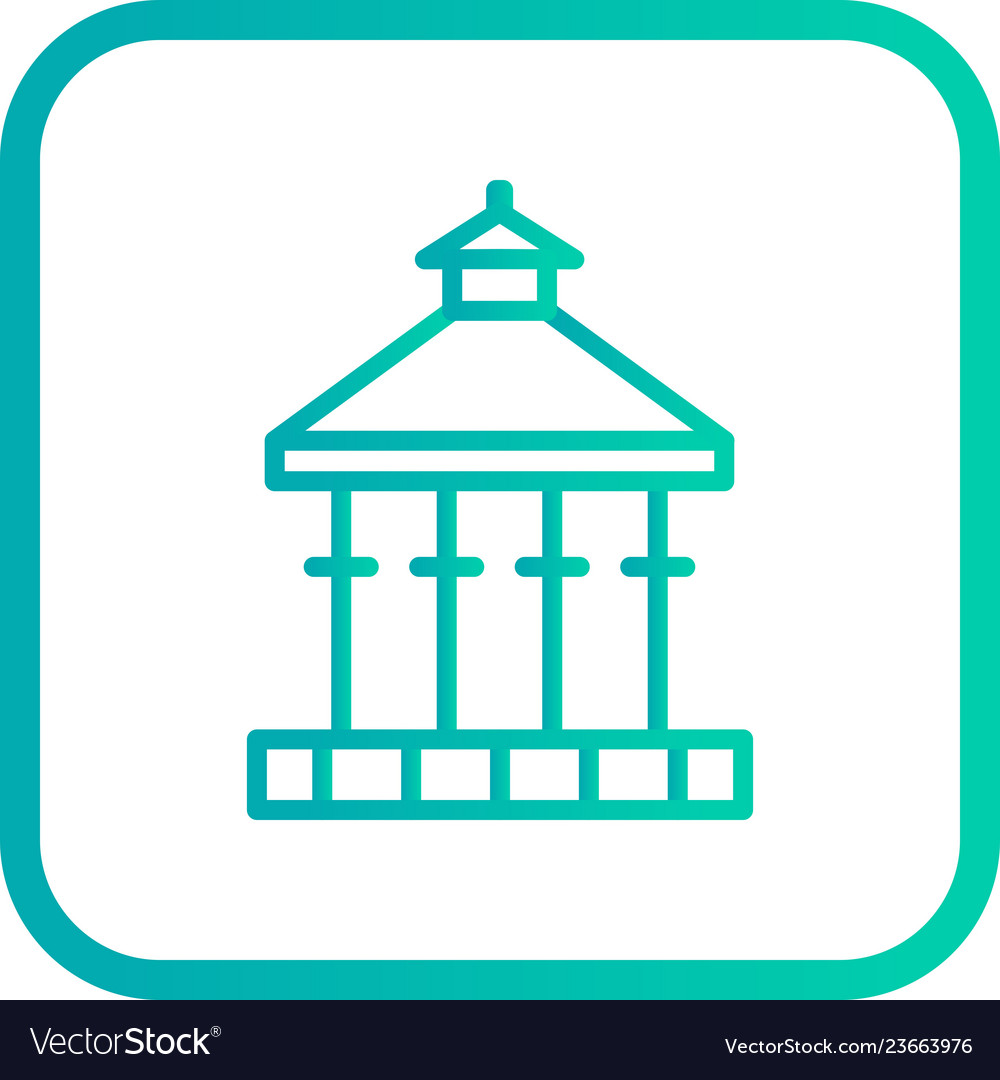 Veranda icon Royalty Free Vector Image - VectorStock