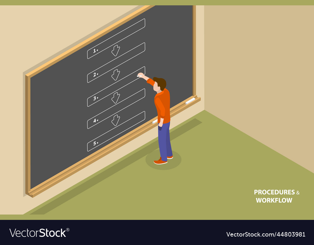 3d isometric flat conceptual Royalty Free Vector Image