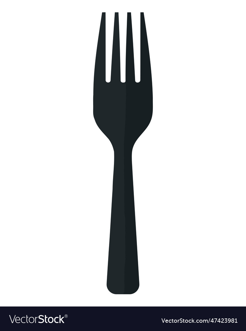 Cute fork design Royalty Free Vector Image - VectorStock