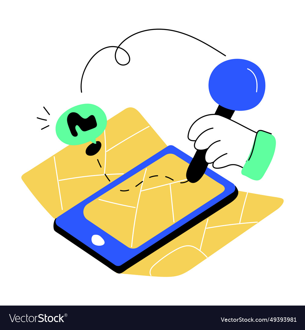 Gps device Royalty Free Vector Image - VectorStock