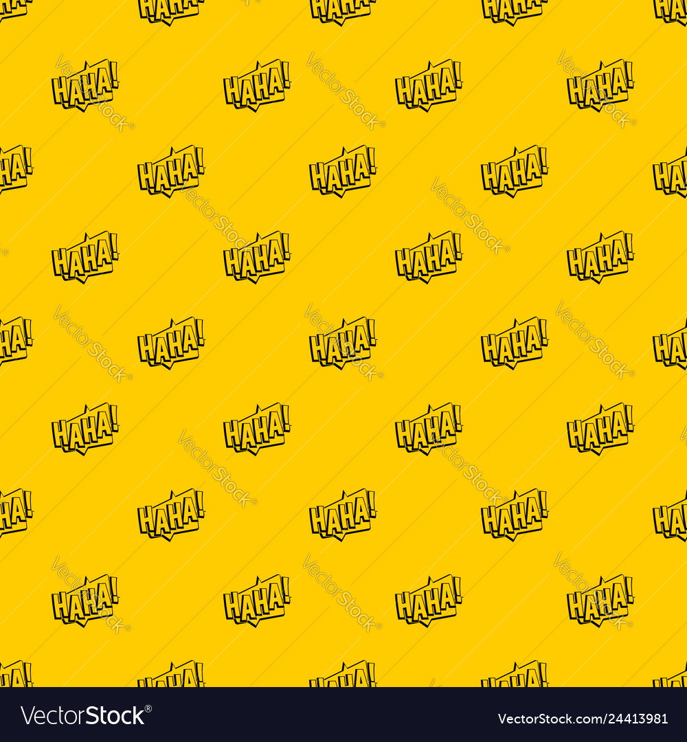 Haha comic text sound effect pattern Royalty Free Vector