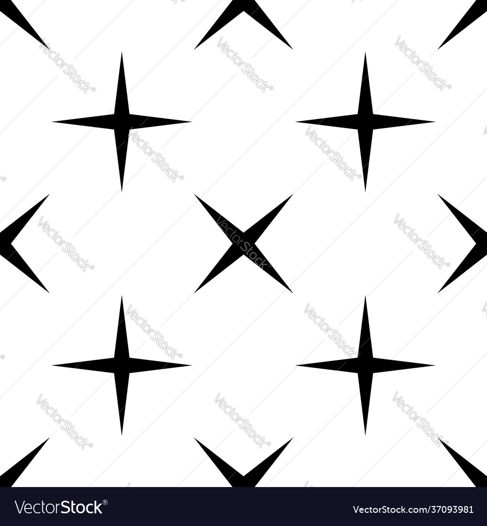 Repeatable seamless star star shape pattern Vector Image