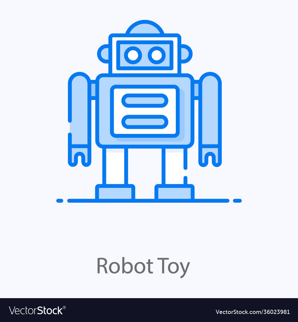 Toy robot Royalty Free Vector Image - VectorStock