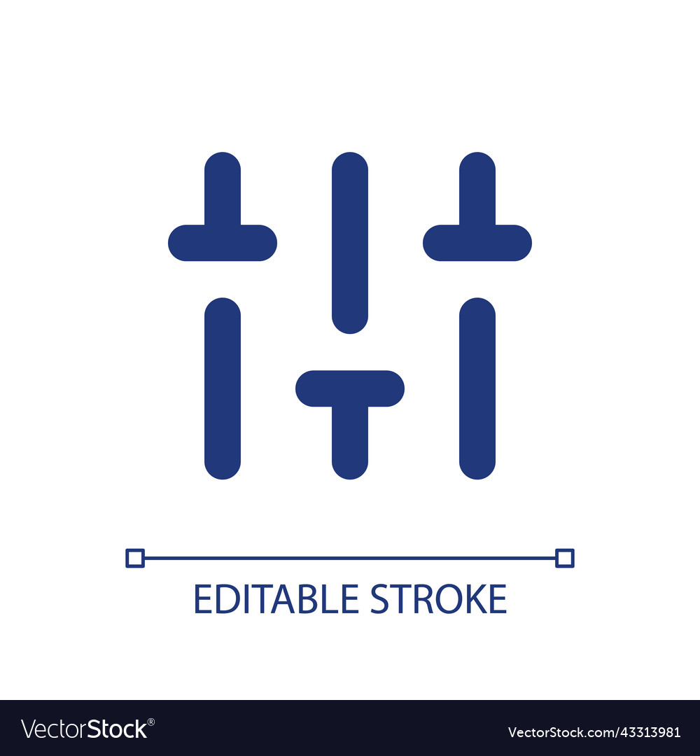 Vertical adjustment pixel perfect rgb color ui Vector Image