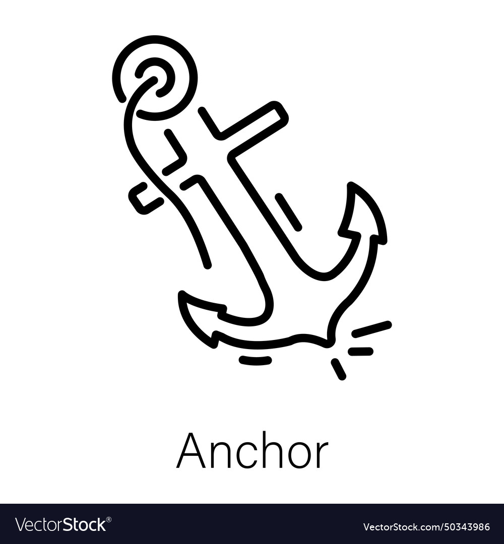 Anchor Royalty Free Vector Image - VectorStock
