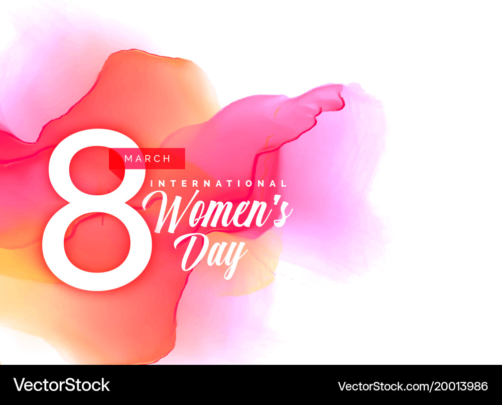 Beautiful womens day background with vibrant Vector Image