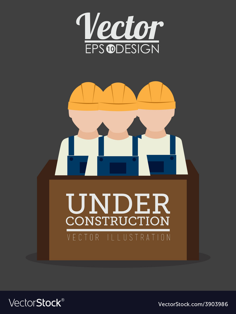 Construction design Royalty Free Vector Image - VectorStock