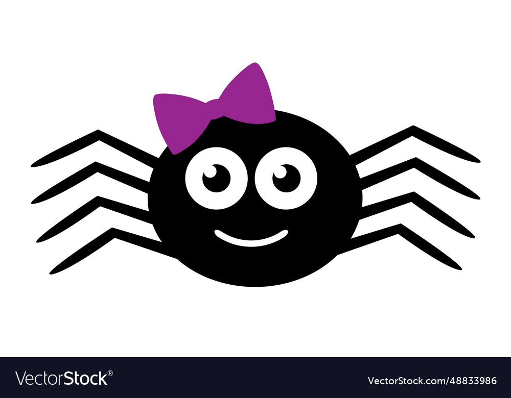 Cute spider Royalty Free Vector Image - VectorStock