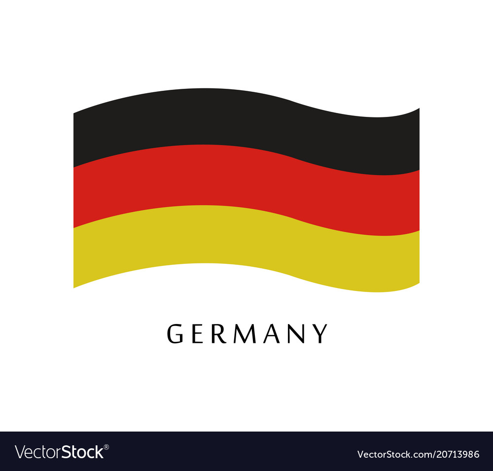 Germany flag Royalty Free Vector Image - VectorStock