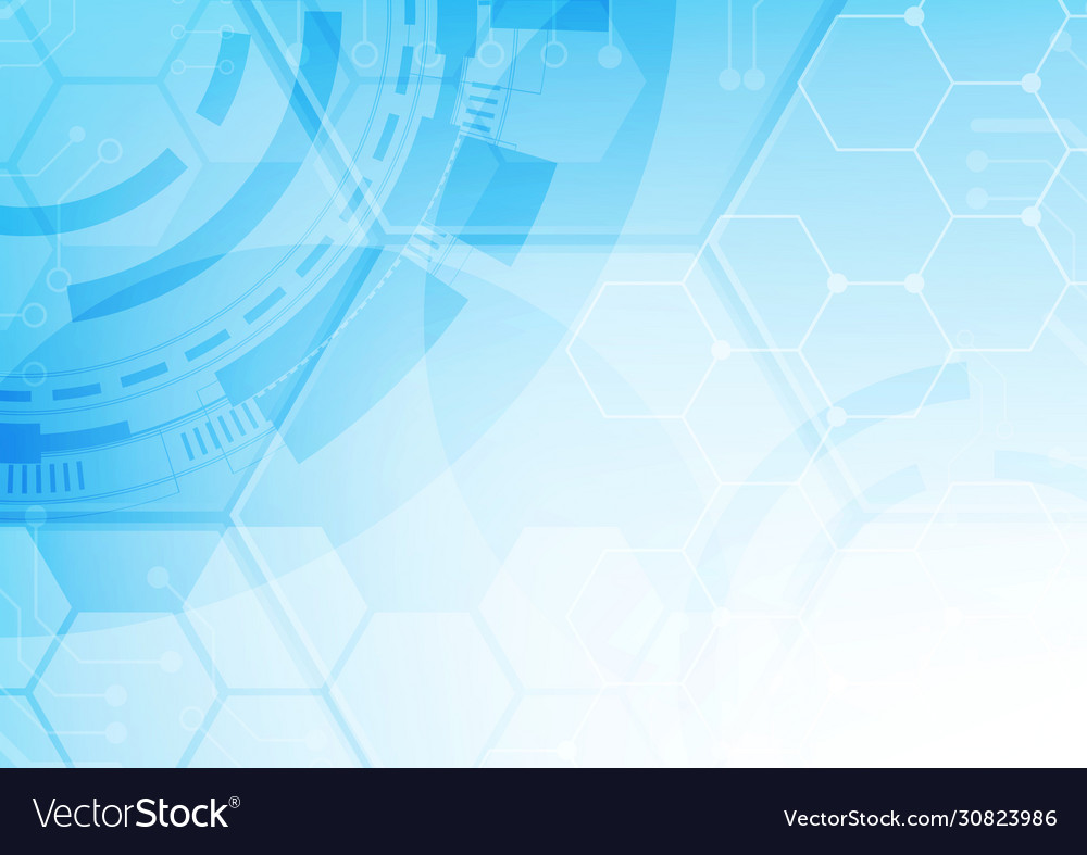 Hexagon technology background Royalty Free Vector Image