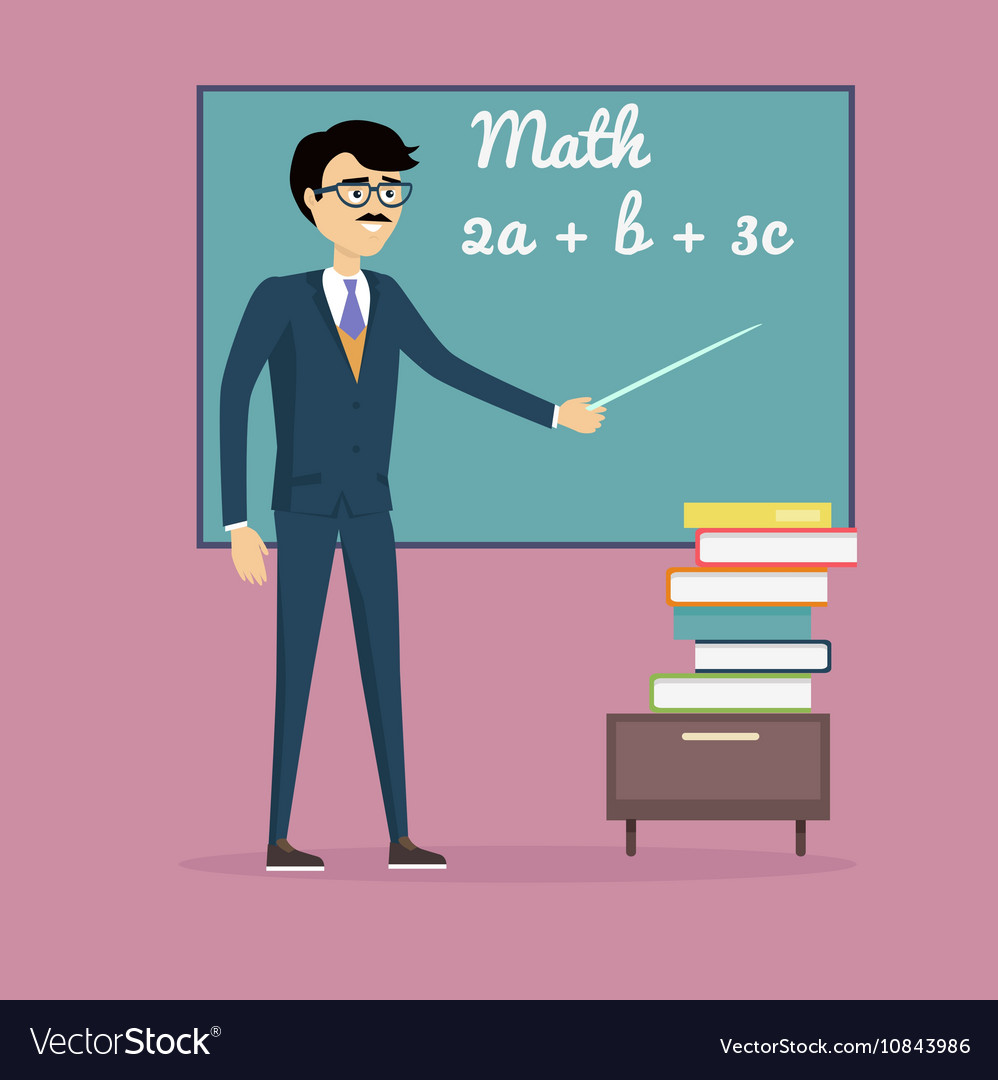 Mathematics Learning Concept Royalty Free Vector Image