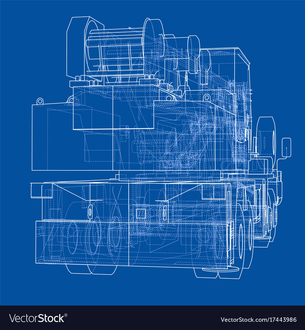Mobile crane Royalty Free Vector Image - VectorStock