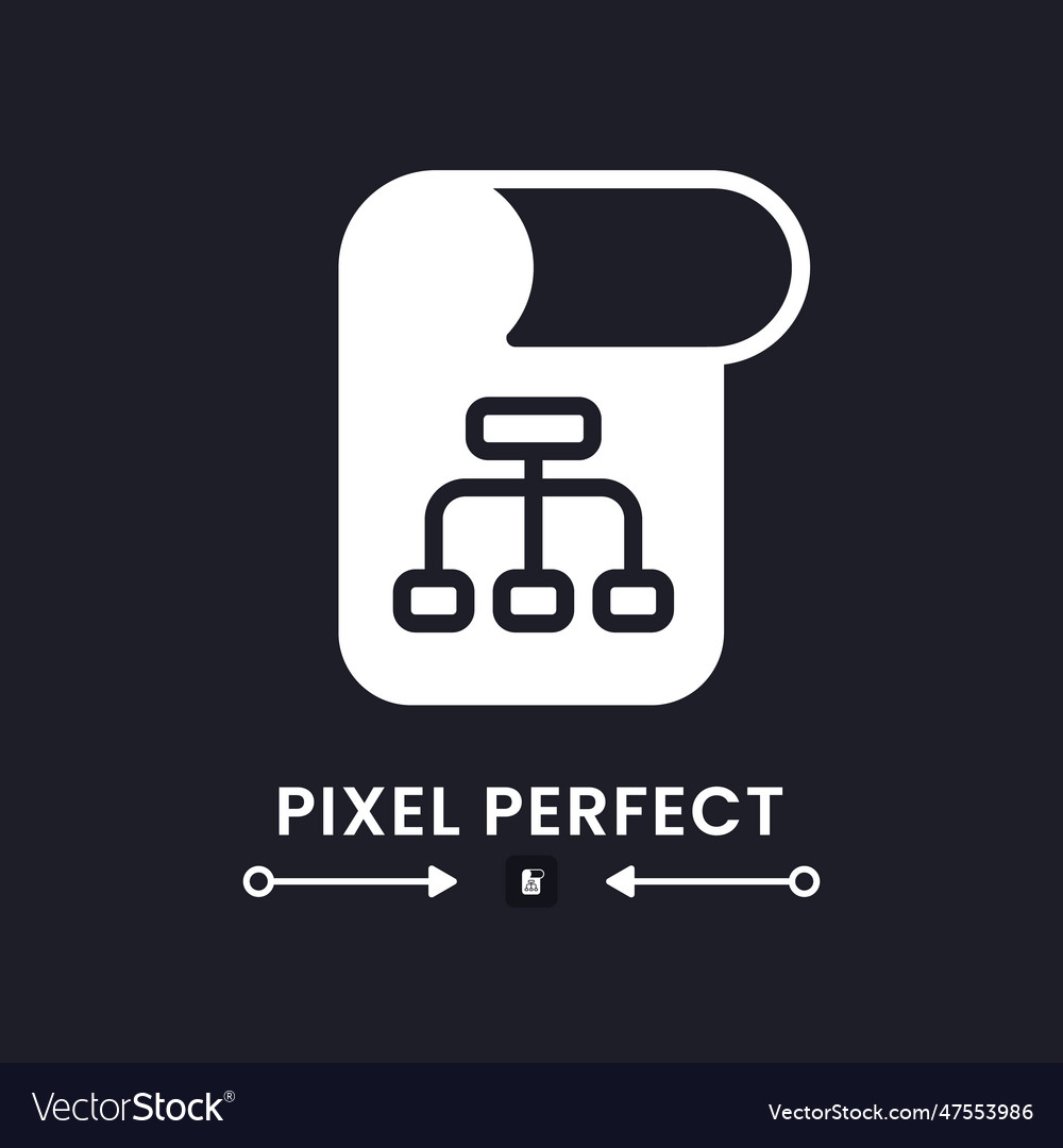 Project plan white solid desktop icon Royalty Free Vector