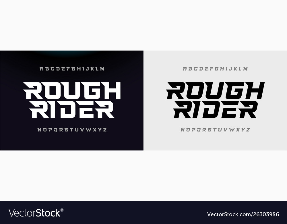 Sport modern italic alphabet font typography Vector Image Sport modern italic alphabet font typography Vector Image