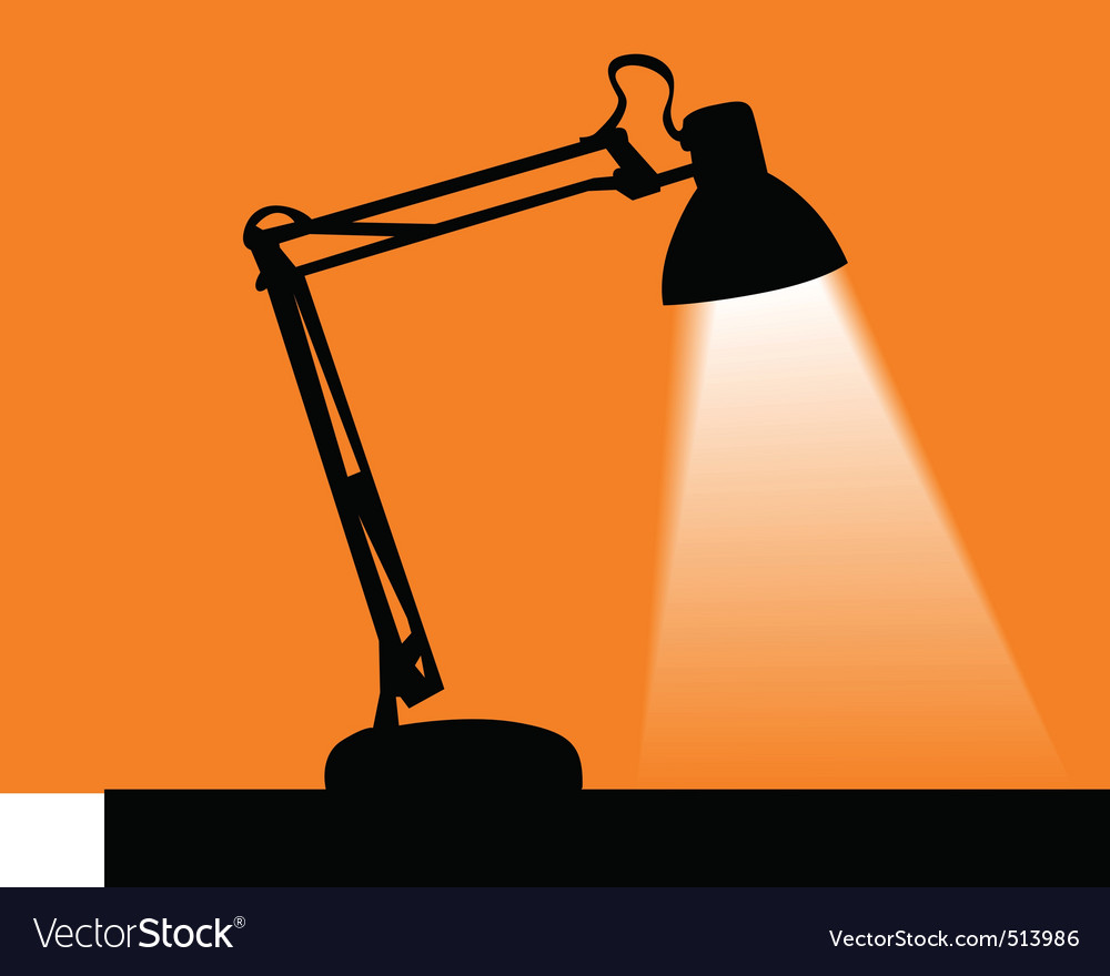 Table lamp Royalty Free Vector Image - VectorStock