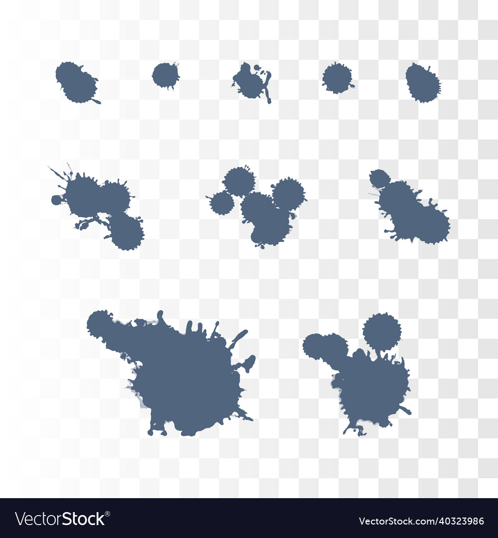 Texture element blots 3 template for design Vector Image