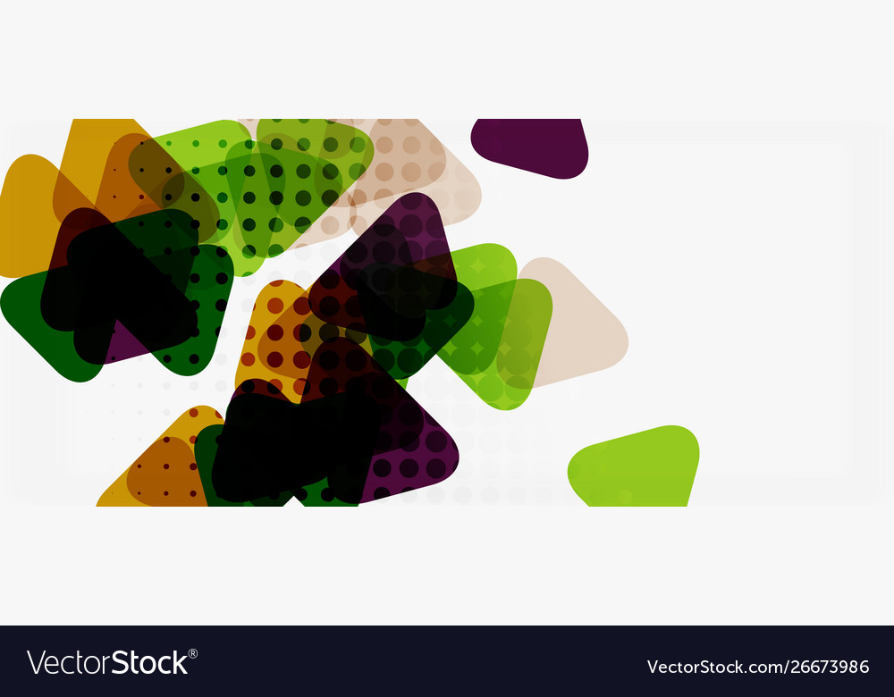 Triangle geometric abstract composition Royalty Free Vector