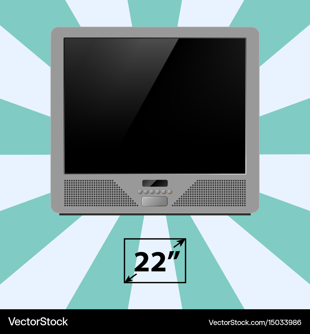 Tv screen retro monitor template electronic device