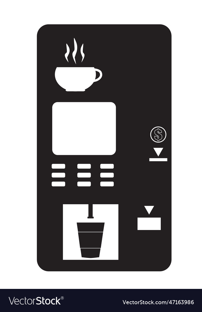 Vending machine for coffee icon automatic device Vector Image