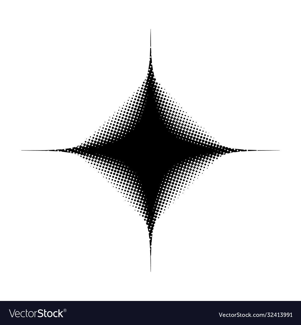 Abstract diamond halftone pattern collection Vector Image