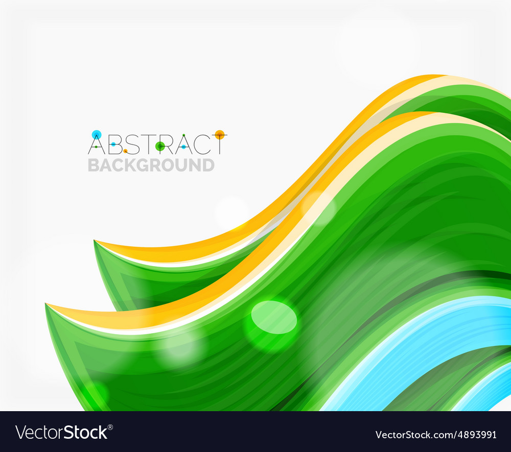 Abstract realistic solid wave background Vector Image