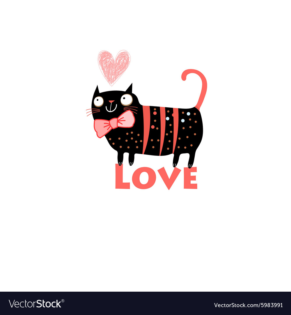 Cat lover Royalty Free Vector Image - VectorStock