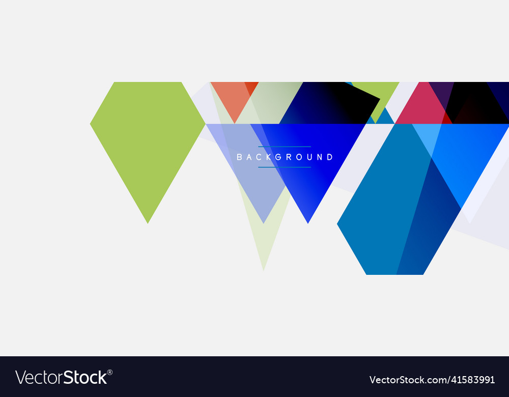 Color triangles composition geometric abstract Vector Image