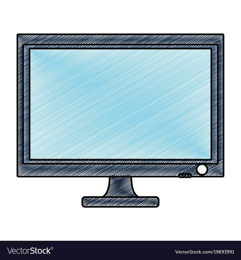 Grated electronic screen computer technology Vector Image